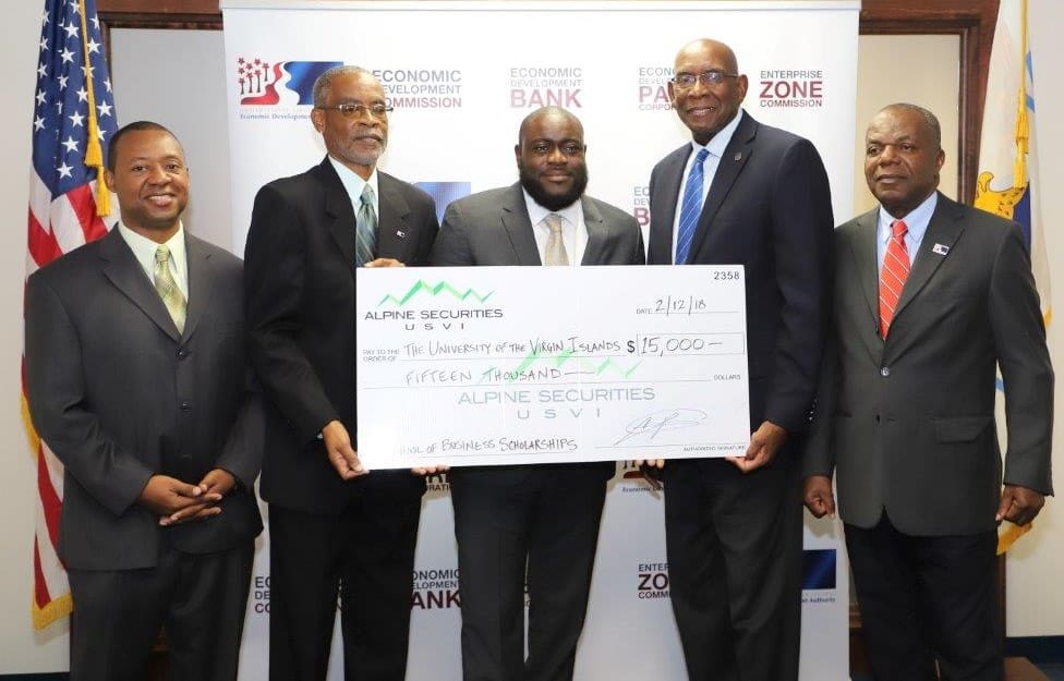 Three UVI Students to Benefit from Alpine Securities Scholarships | St ...
