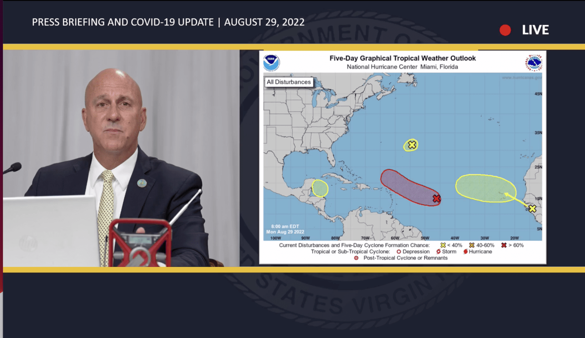 VITEMA Urges Readiness as Tropical System Forecast to Pass Near V.I ...