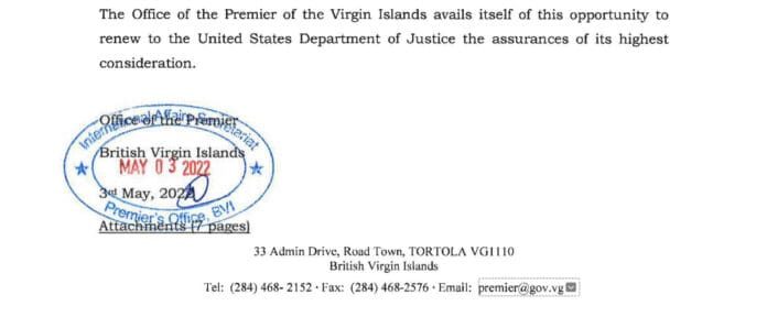 BVI Arrests Alleged Author Of Fahie’s Bogus Immunity Letter | St ...