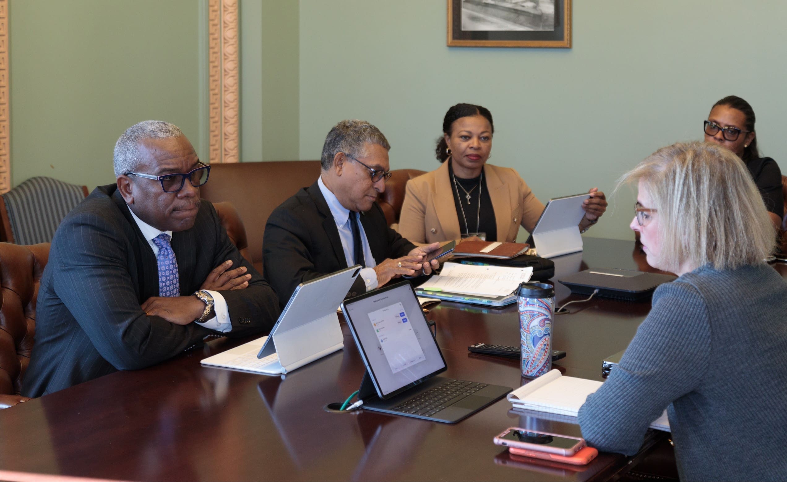 Bryan Meets With White House Representative, Tours Benjamin Banneker H ...