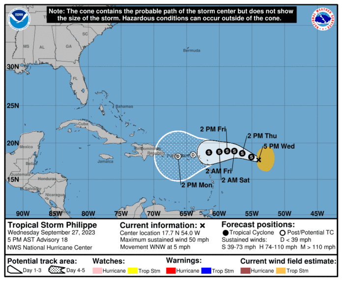 Tropical Storm Philippe May Impact USVI, Puerto Rico | St. Thomas Source