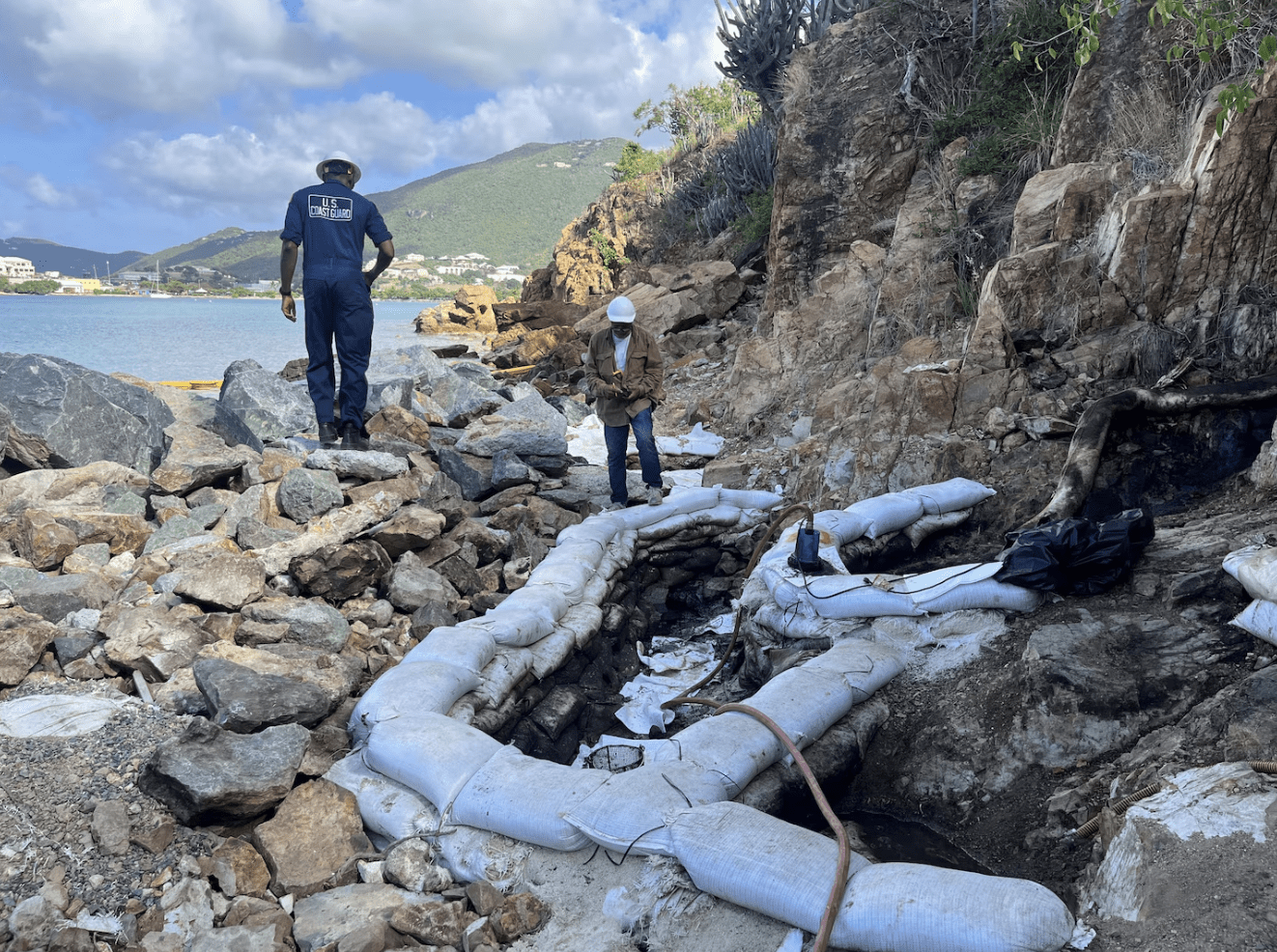 USCG Updates Clean-Up Efforts of Tank 11 Diesel Spill | St. Thomas Source