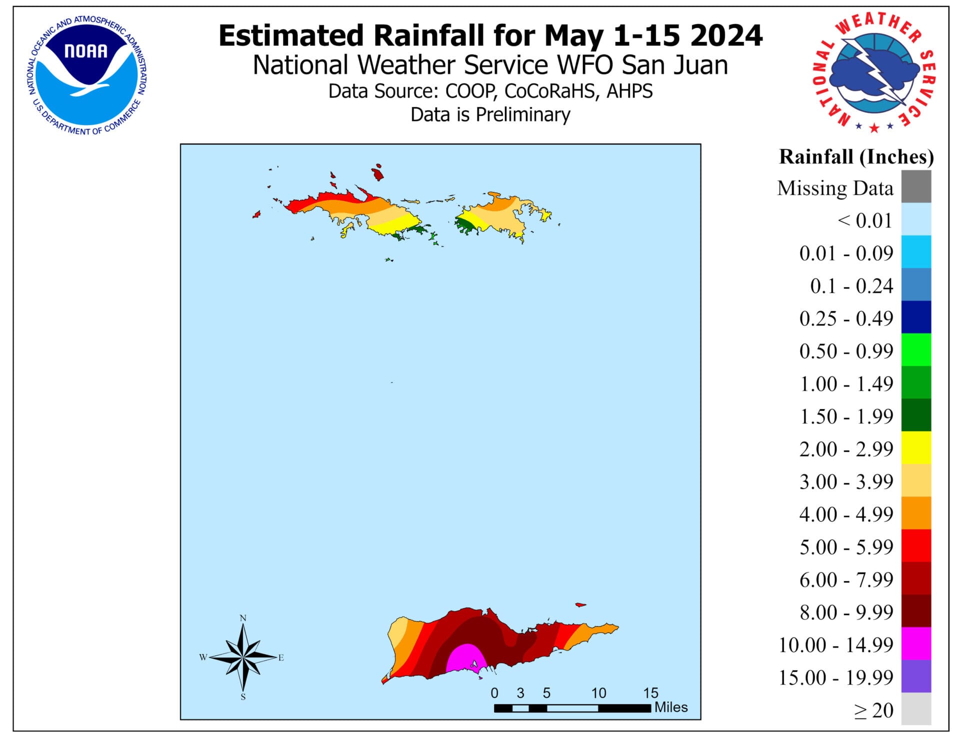 Unsettled Weather Possible Across USVI and Puerto Rico Beginning Next ...