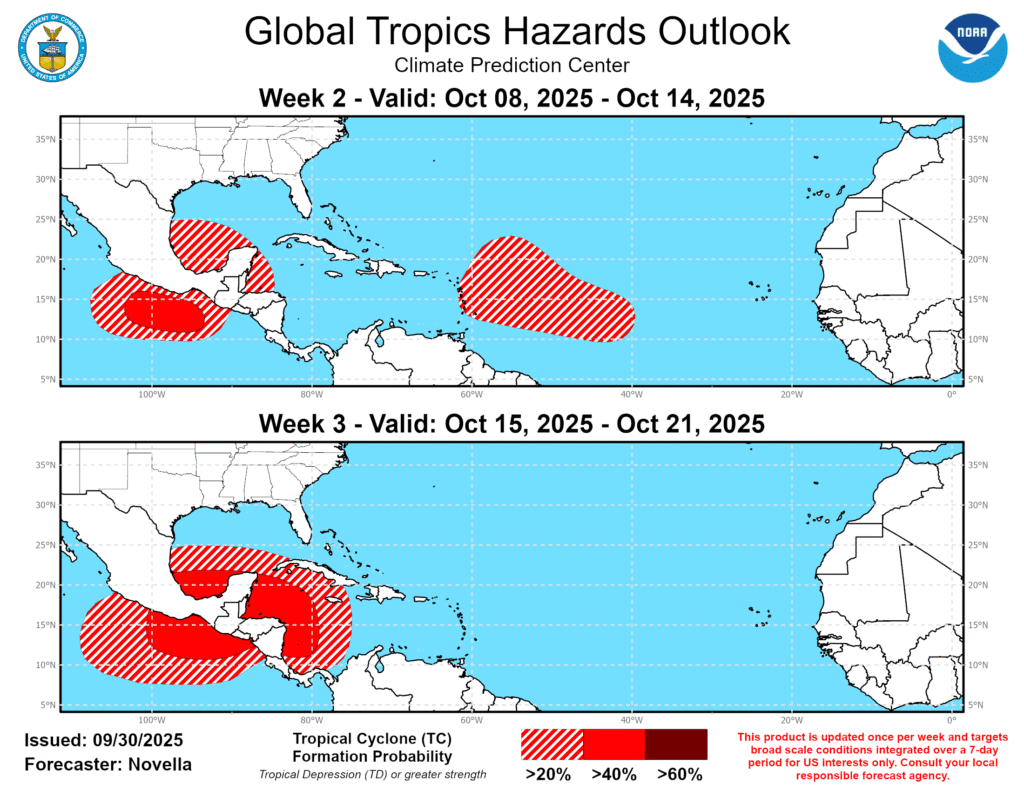 Tropical Outlook: NHC Monitors Two Hurricanes in Atlantic Basin; More ...