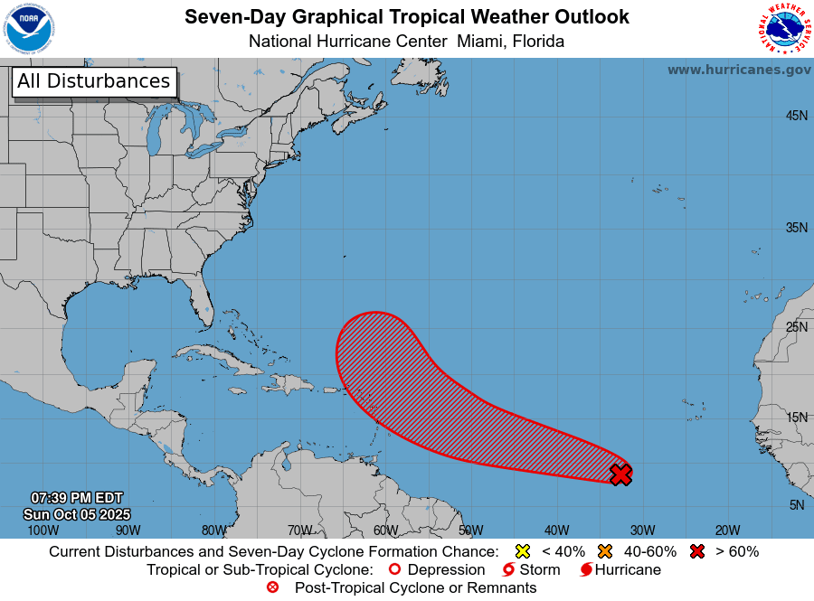 NHC Monitoring Invest 95L in Atlantic: High Chance of Development in ...
