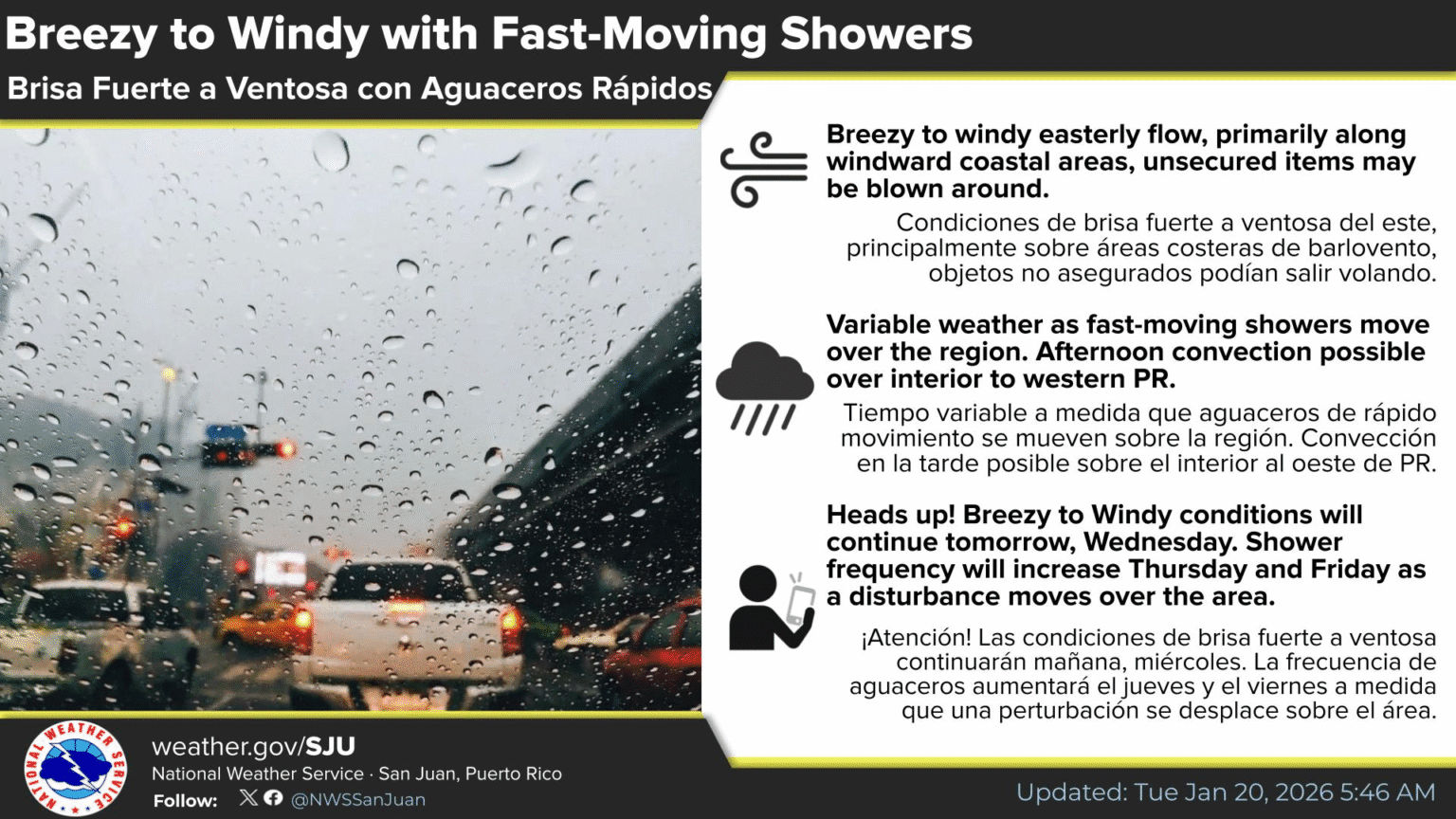 Windy Weather, Choppy Seas Persist Across the USVI and Puerto Rico | St ...