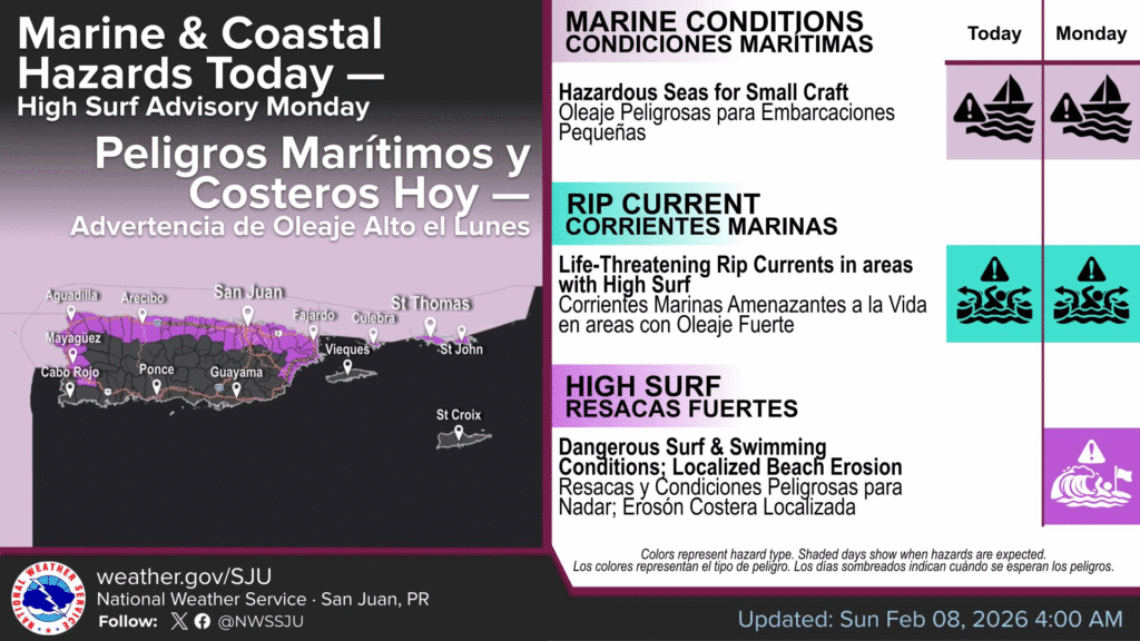 Hazardous Seas Expected Through Midweek as Powerful Swell Builds | St ...