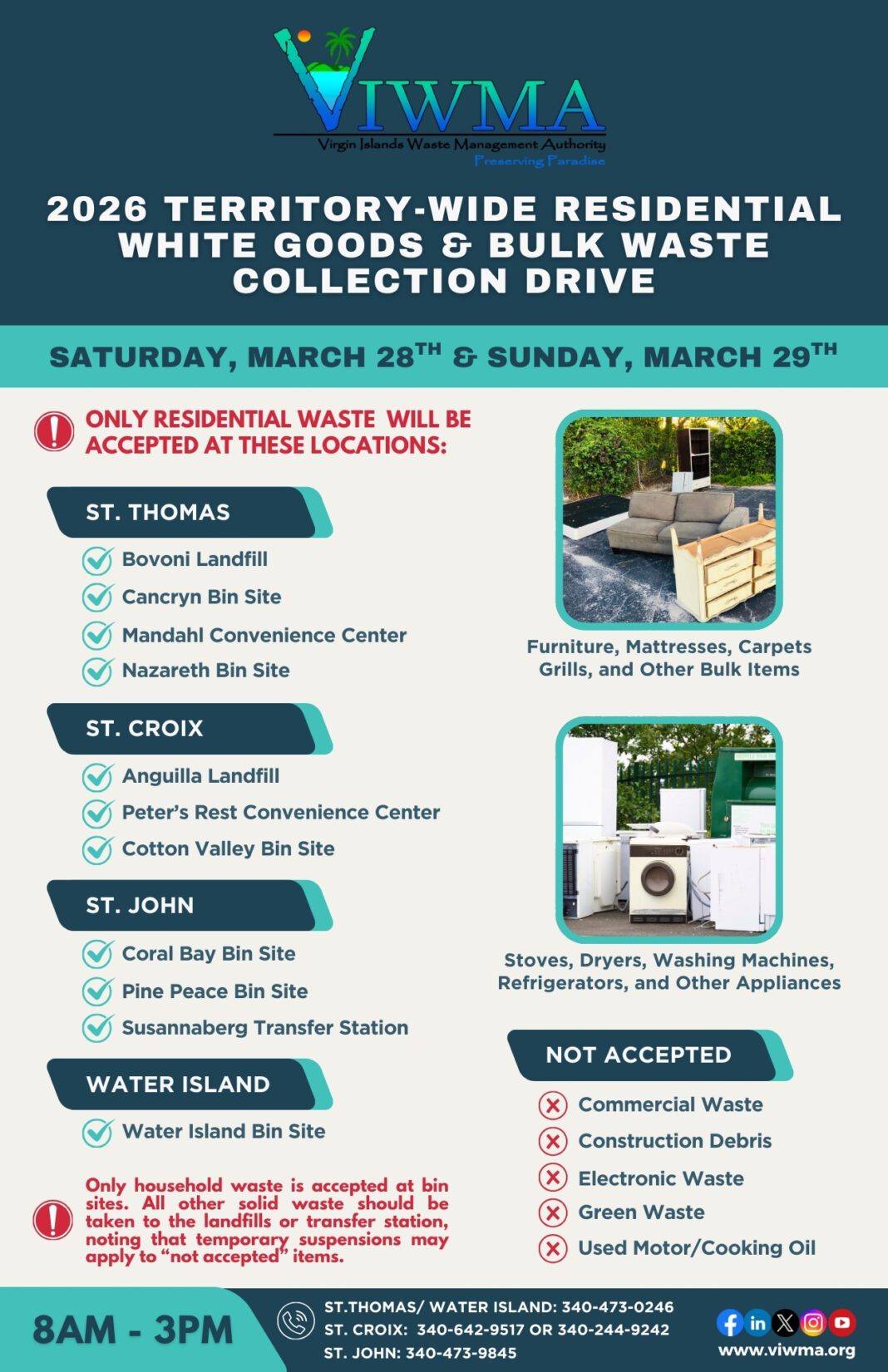 White Goods and Bulk Waste Collection | St. Thomas Source