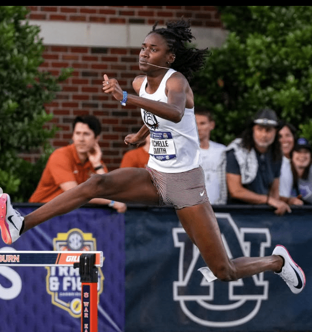 Michelle Smith Advances in the 400m Hurdles | St. Thomas Source
